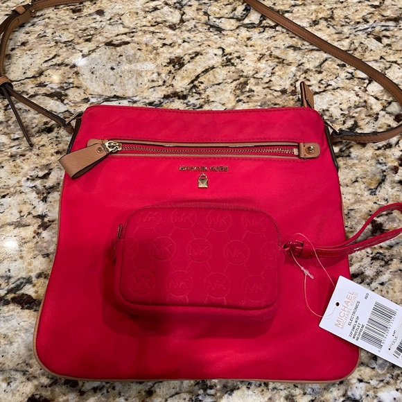 Michael Kors | Bags | Michael Kors Bundle Kempton Pocket Nylon Red ...